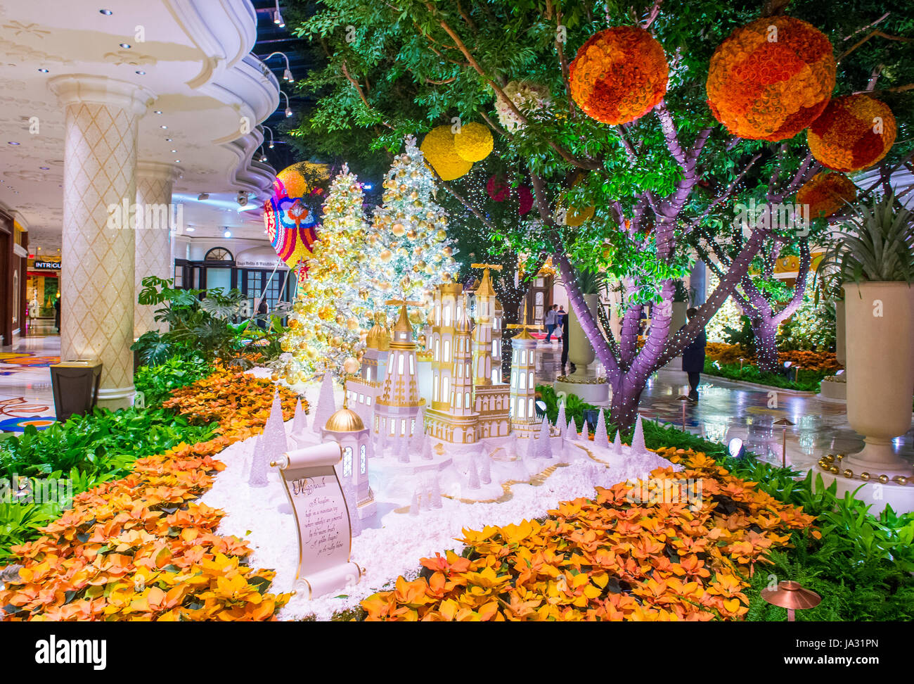 The interior of Wynn Hotel and casino in Las Vegas Stock Photo - Alamy