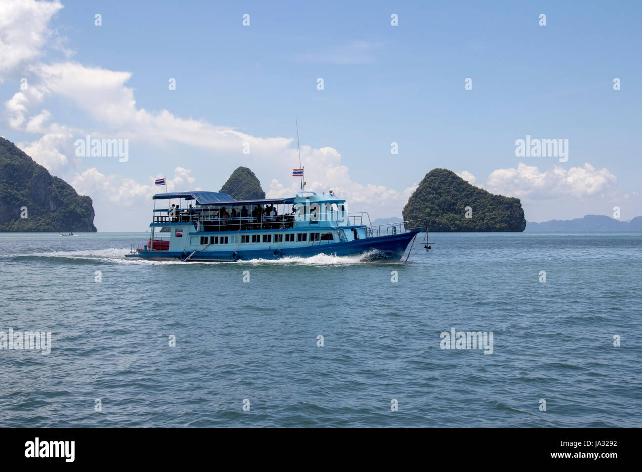 blue, tourist, thailand, islands, bay, cruise, tropical, boat ...