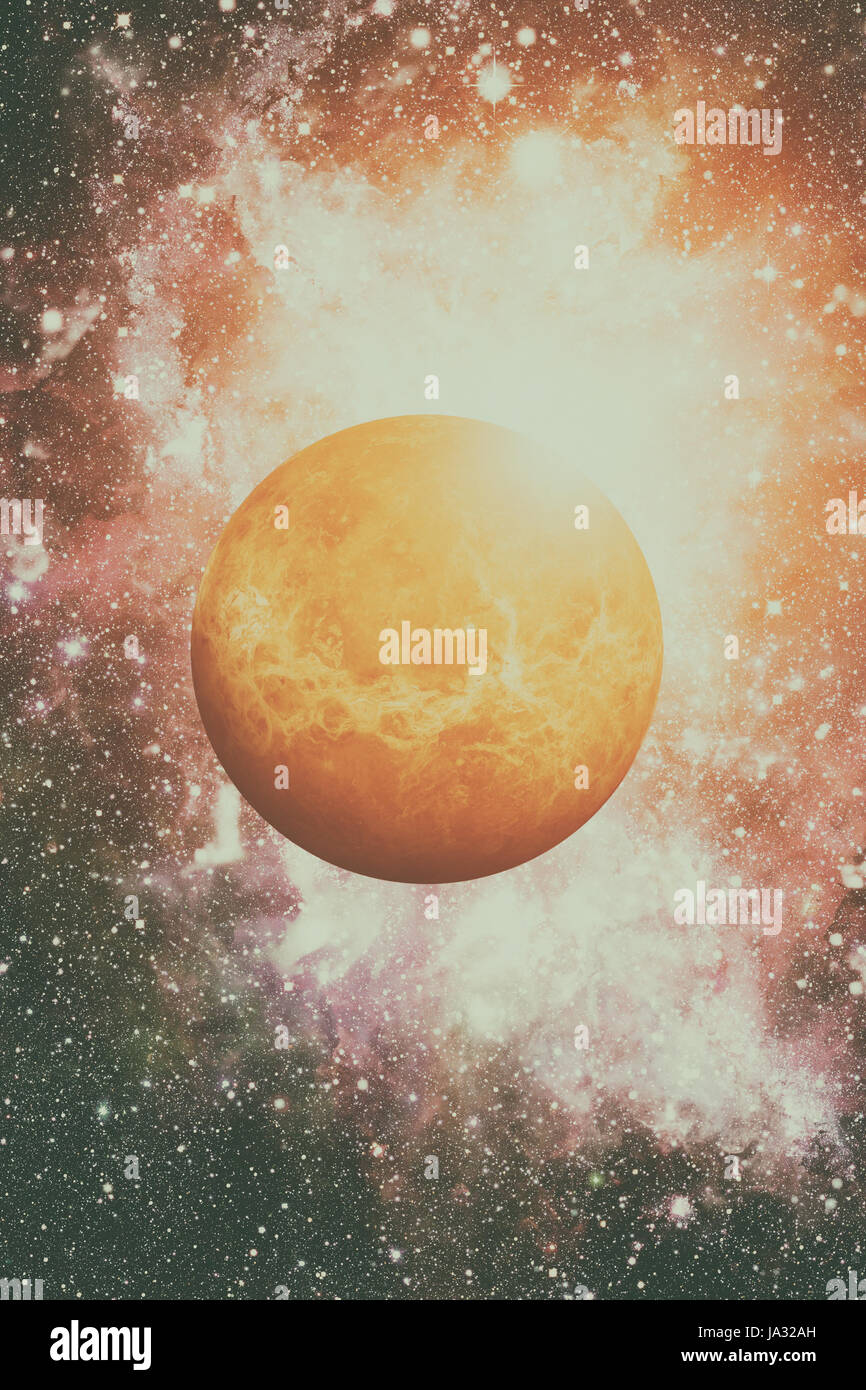 Solar System - Venus. It is the second planet from the Sun. It is a ...