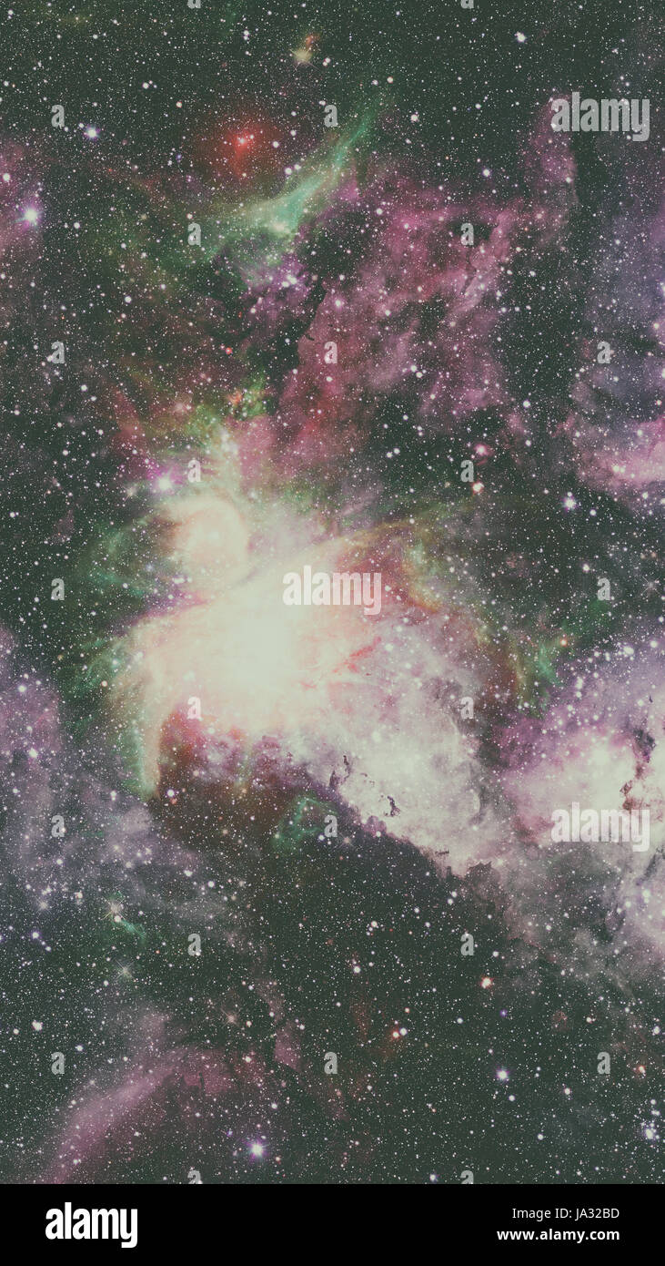 Nebula and galaxies in deep space. Elements of this image furnished by ...