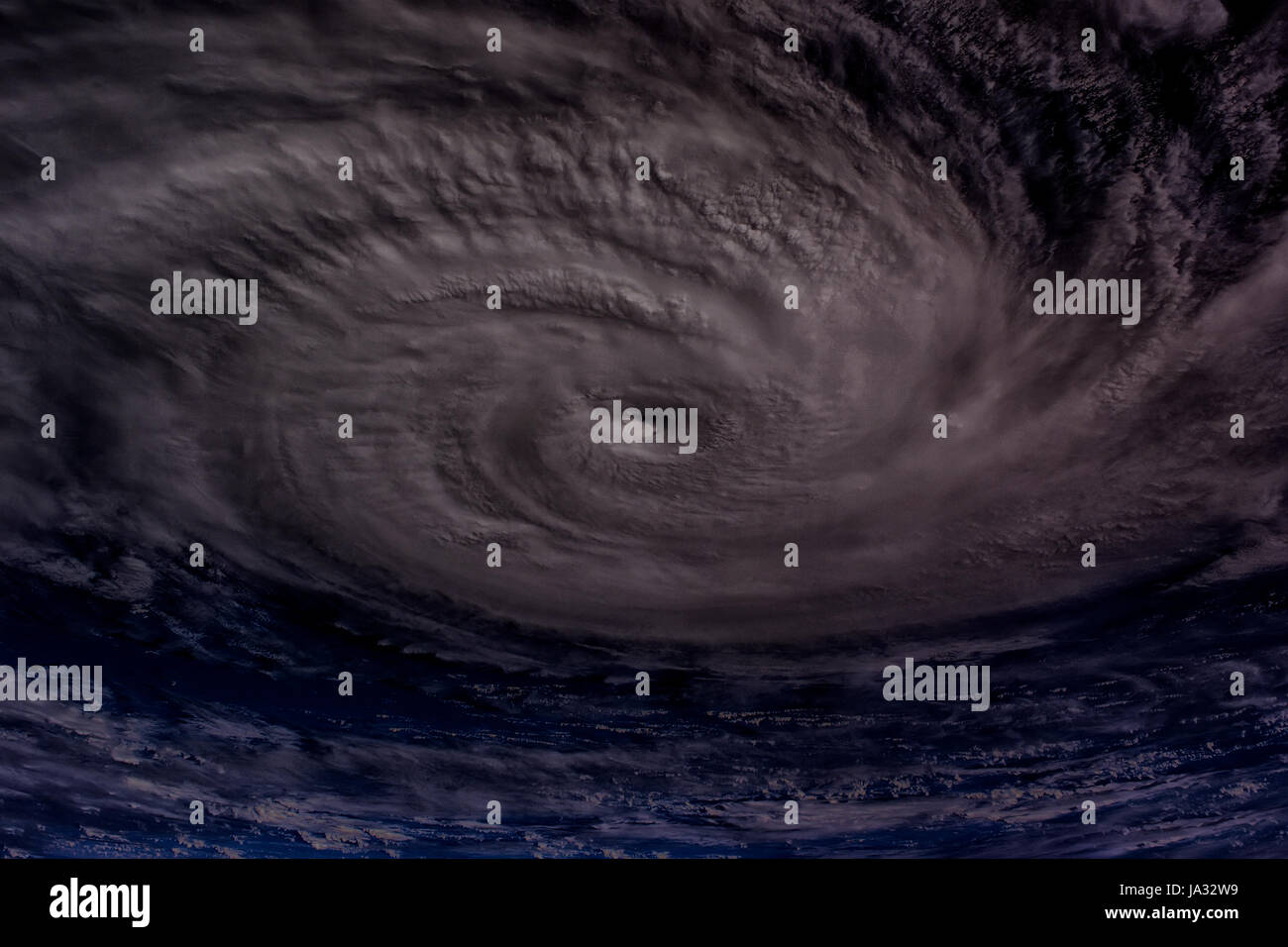 Typhoon over planet Earth - satellite photo. Elements of this image ...