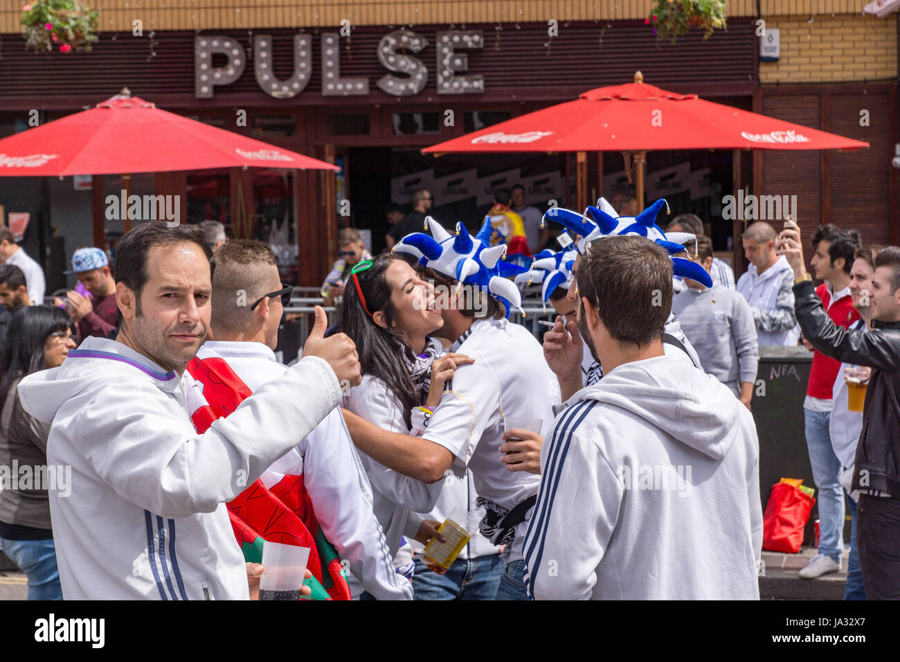 Supporters in Cardiff, Champions League Final National Stadium of Wales ...