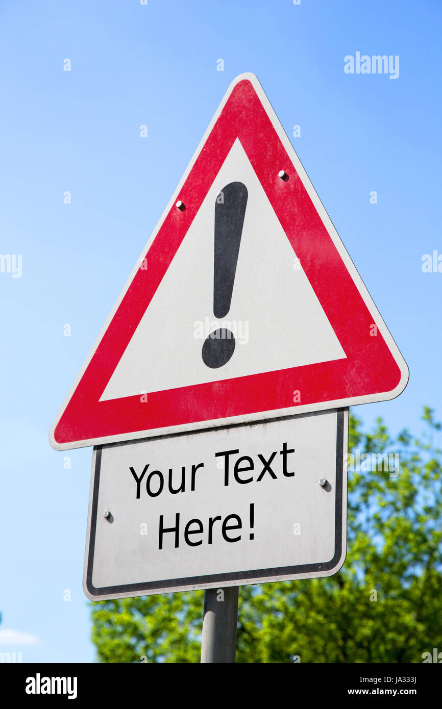 sign, signal, danger, traffic sign, attention, exclamation mark, sign ...