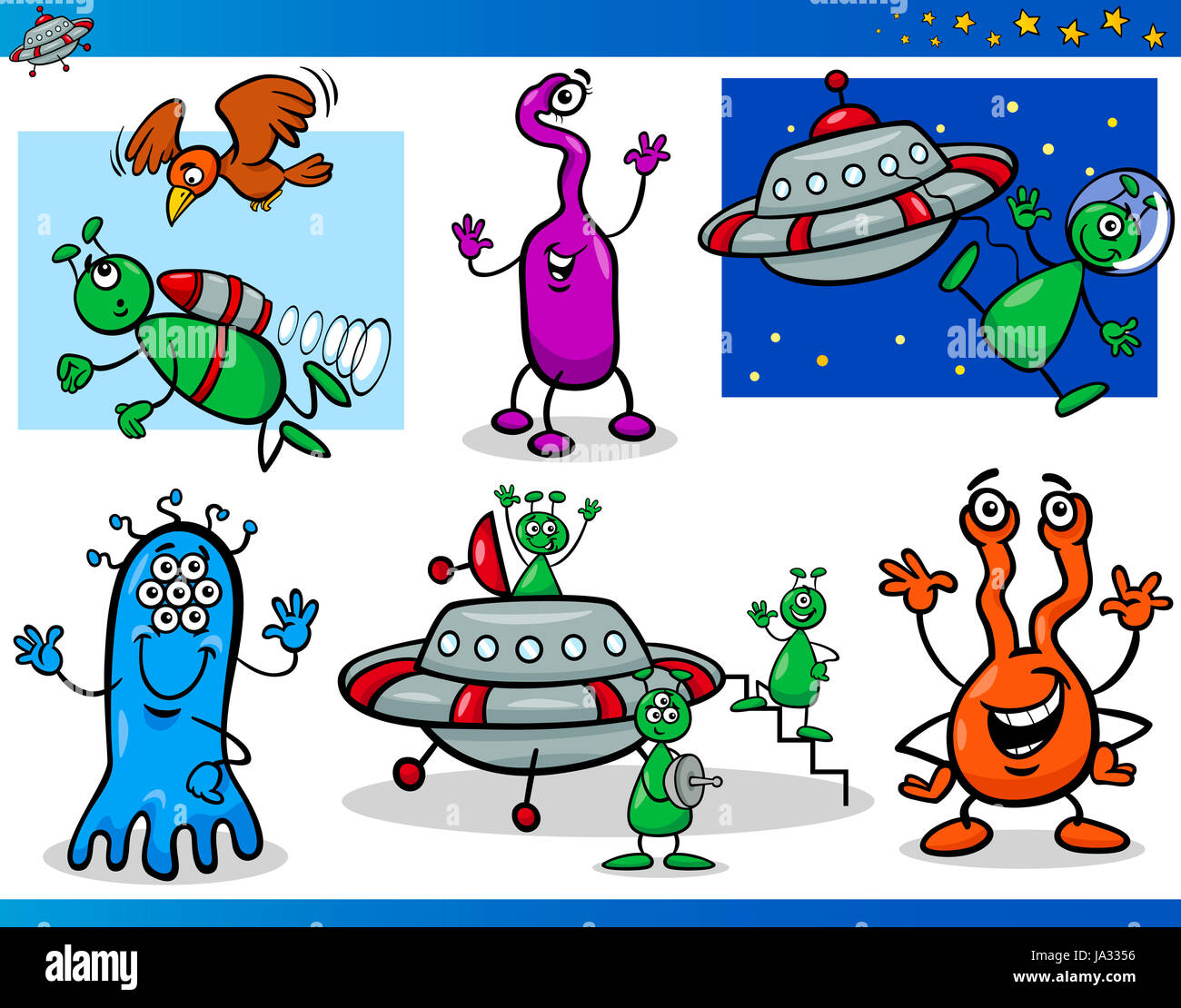 Extraterrestrial cartoon hi-res stock photography and images - Alamy