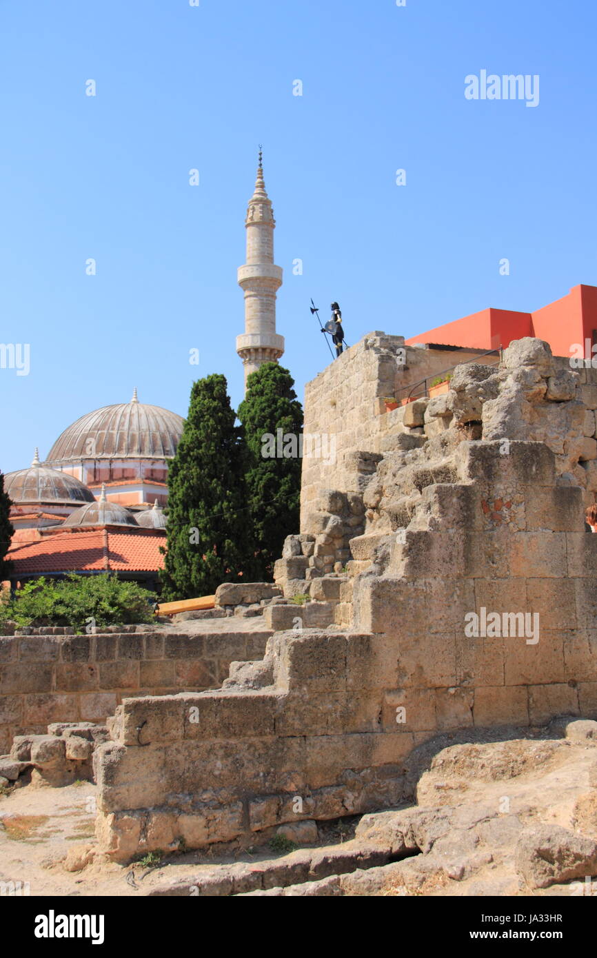 statue, old town, wall, knight, city wall, watchman, tower, statue ...