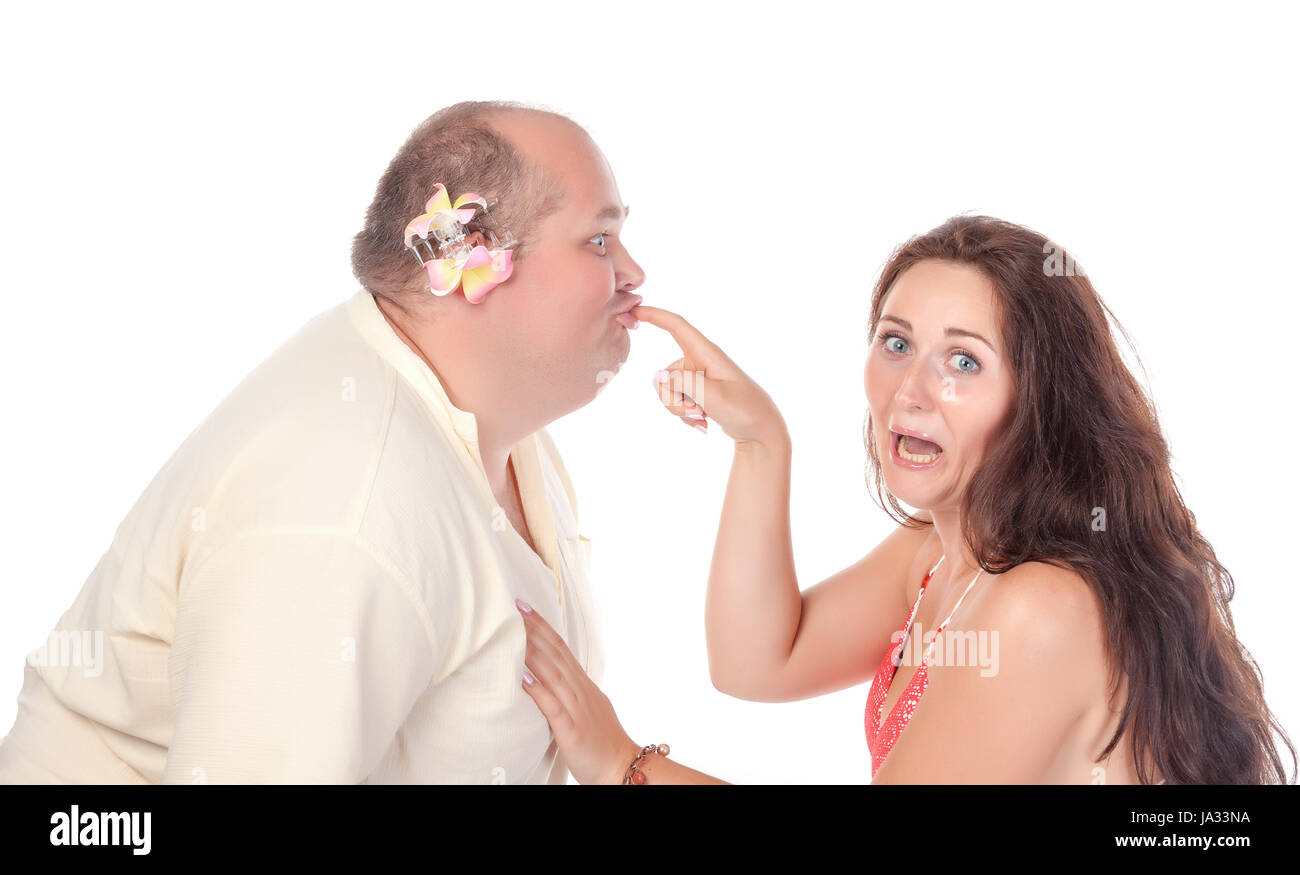 Thin man and fat woman hi-res stock photography and images - Alamy