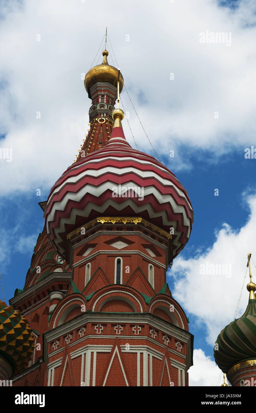 Moscow, Russia: domes of Saint Basil's Cathedral, the world-famous ...