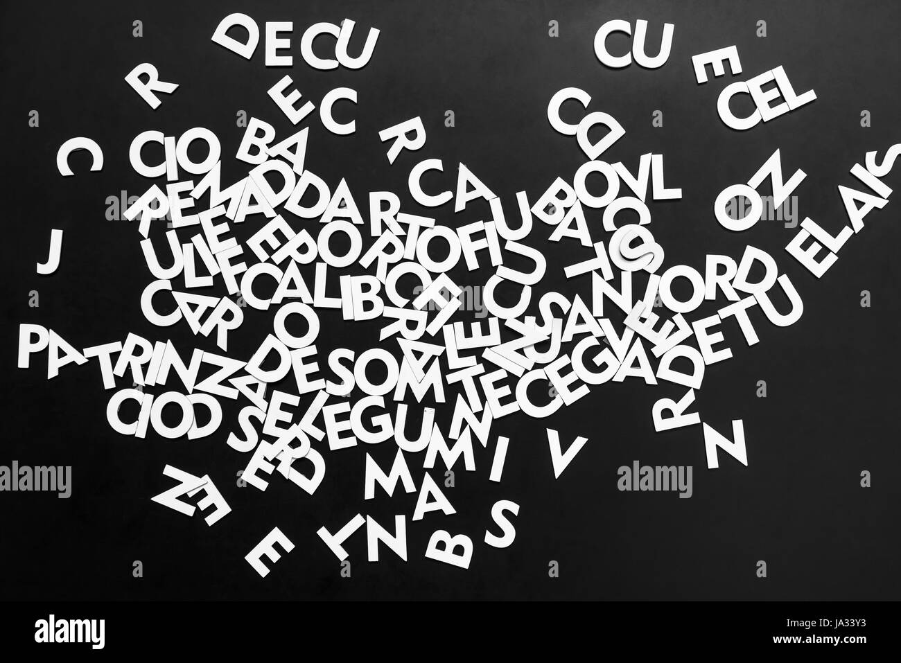 Alphabet letters Black and White Stock Photos & Images - Alamy