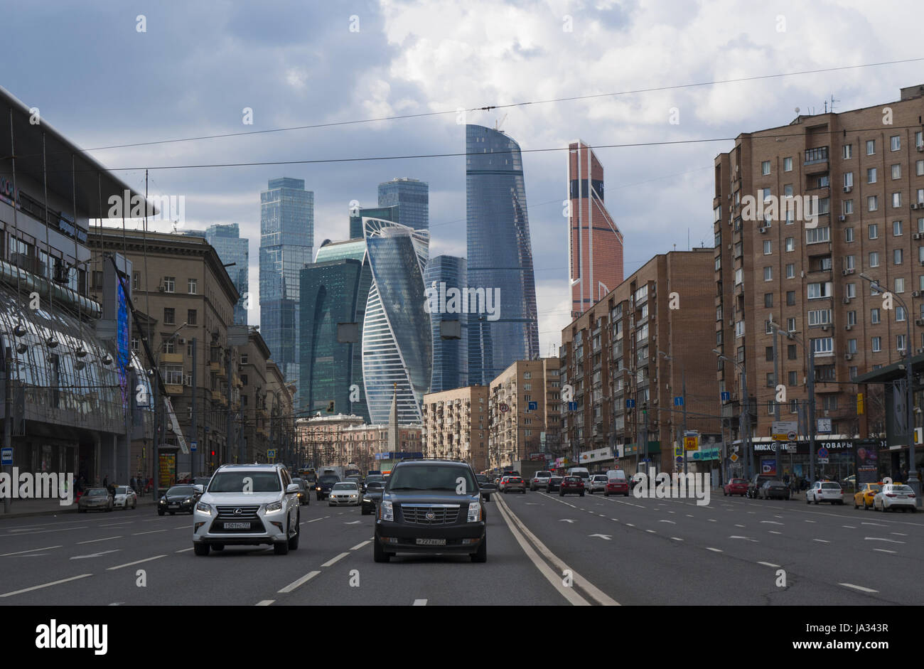 Modern moscow city skyscrapers hi-res stock photography and images - Alamy