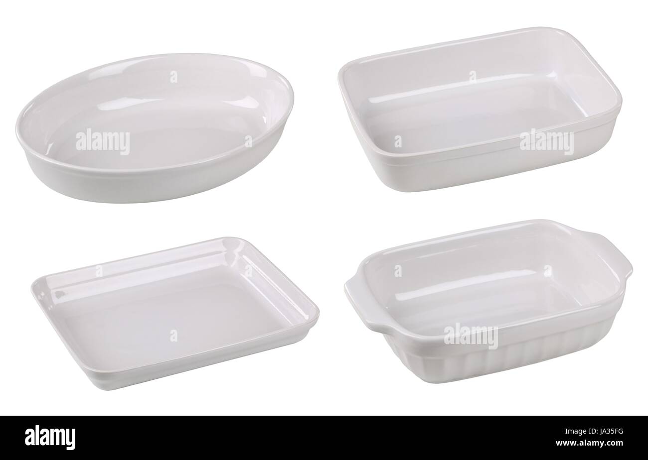 objects, isolated, rectangular, china, food, dish, meal, empty, baking ...