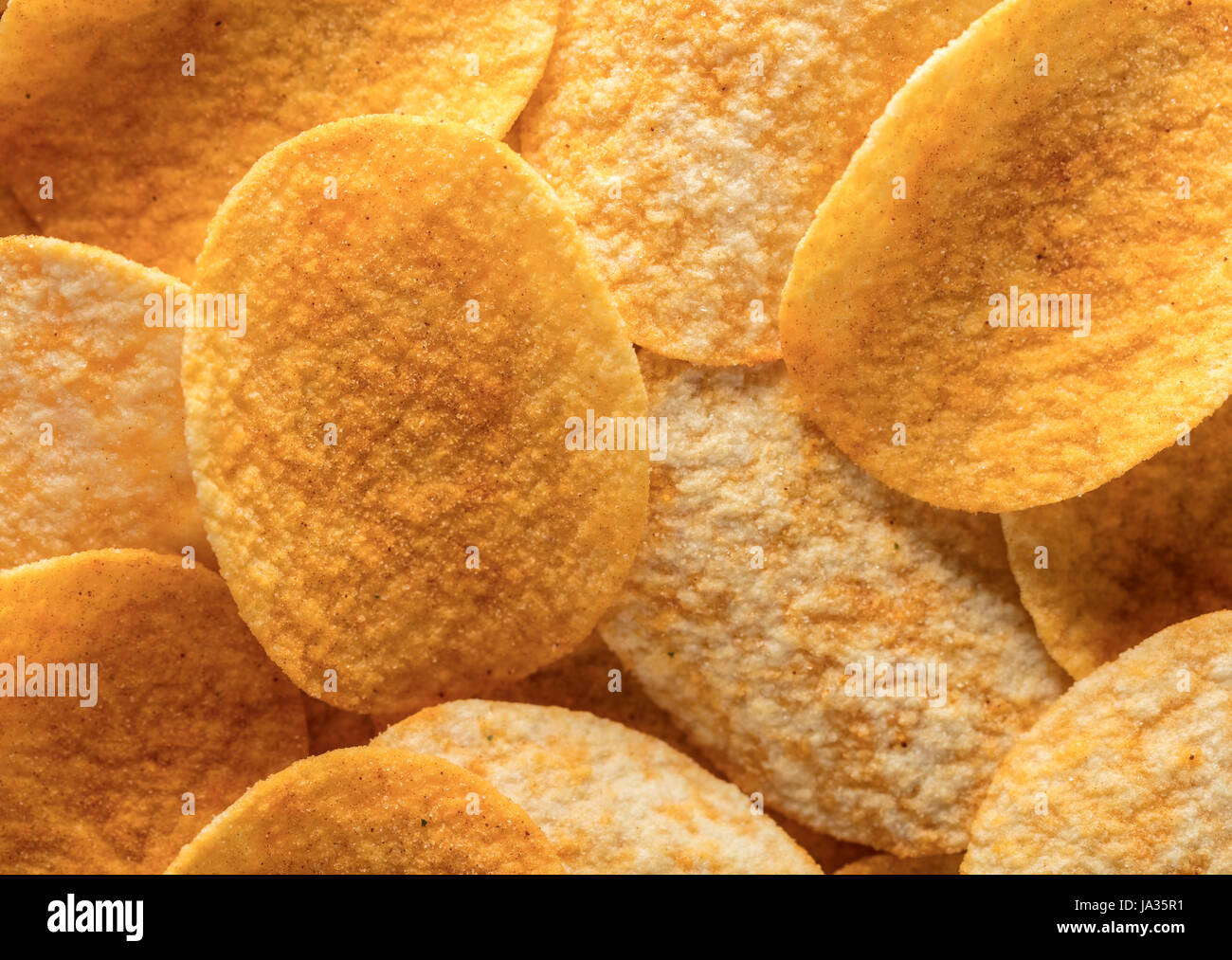 abstract background of potato chips food texture Stock Photo - Alamy