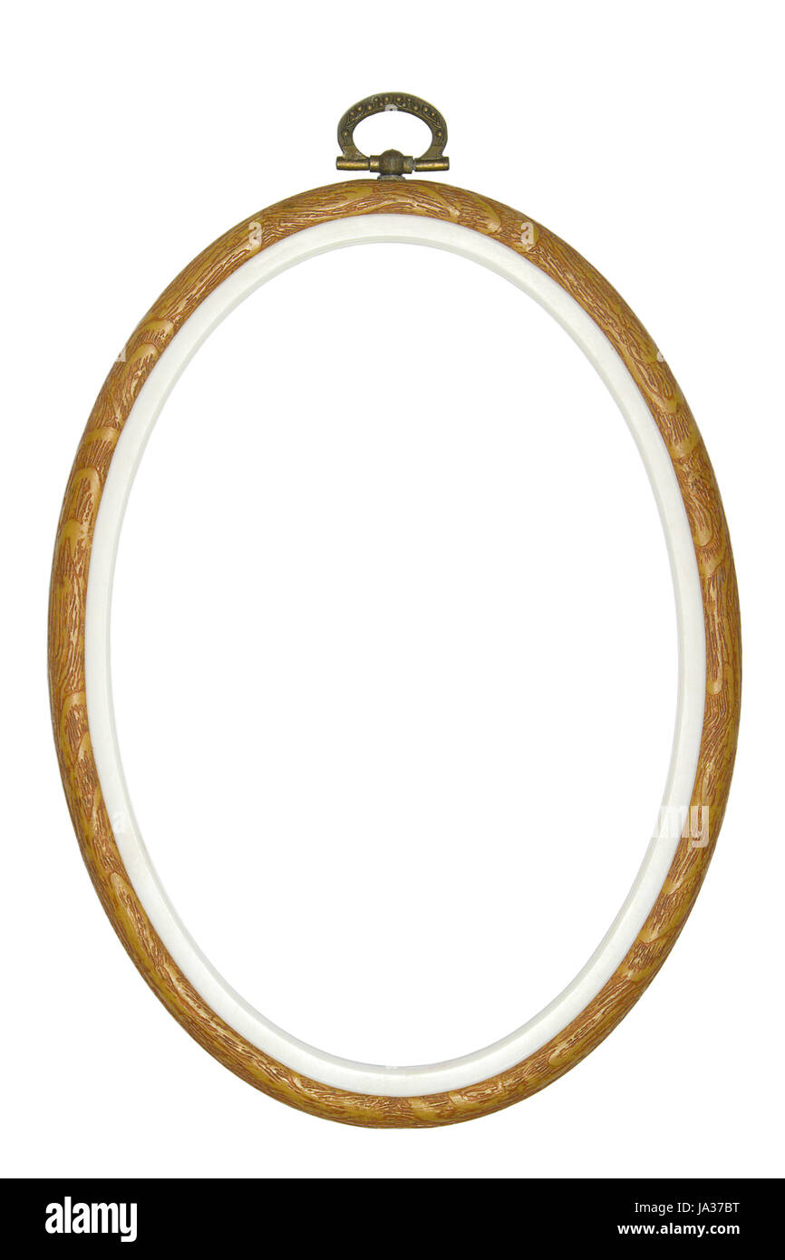 Oval wood frame hi-res stock photography and images - Alamy