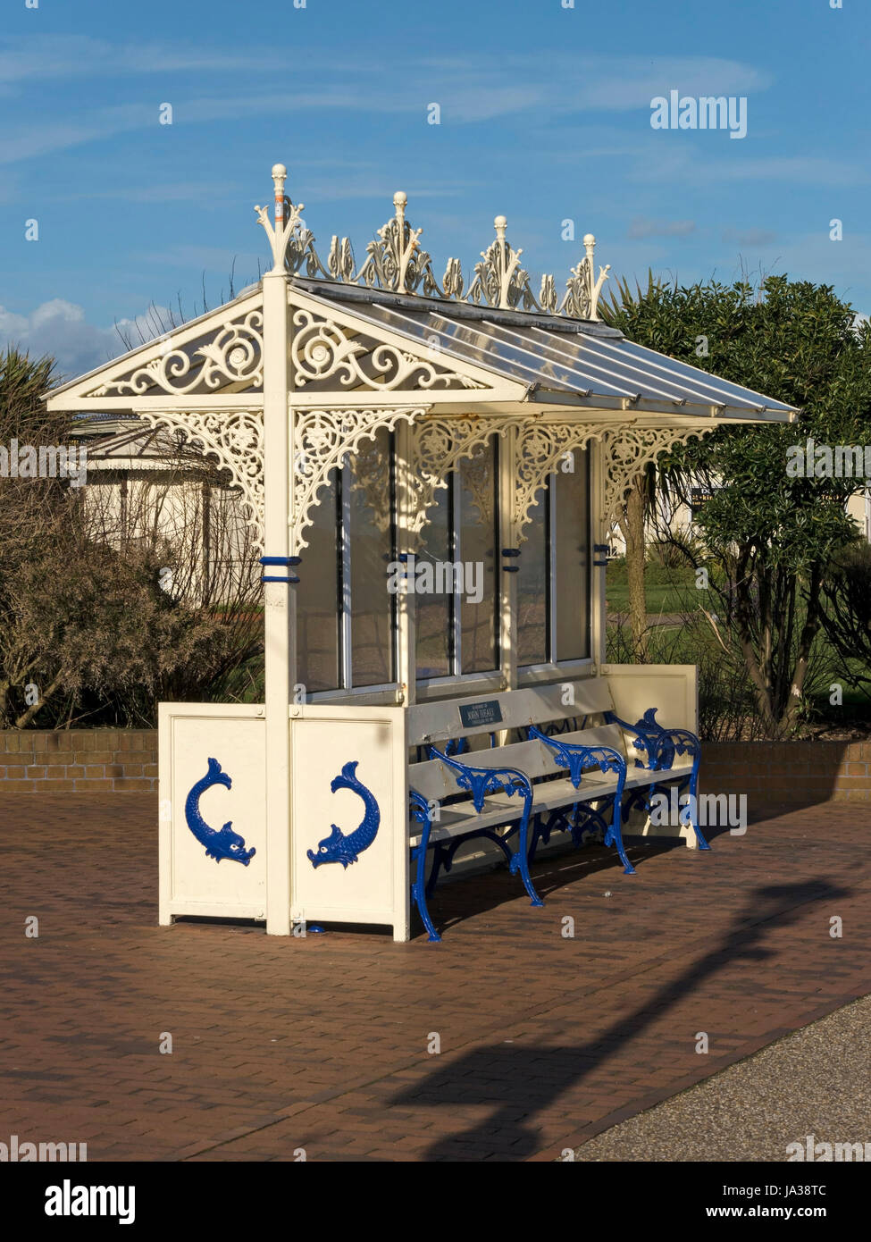 Victorian style Dotto seafront promenade train stop, Eastbourne ...