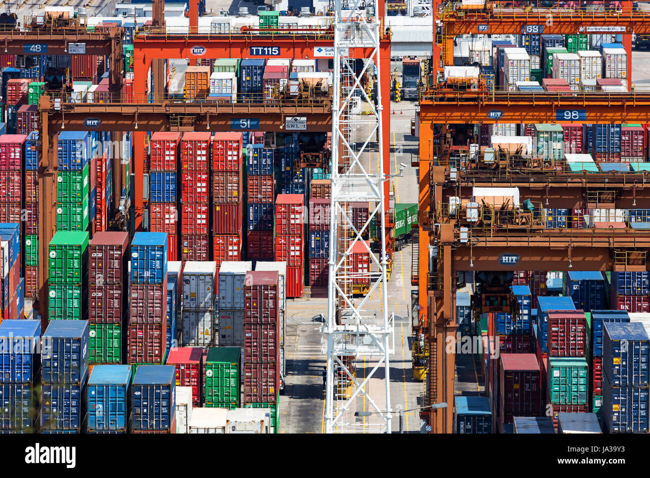 Delivery cargo logistic logistics transit container hi-res stock ...