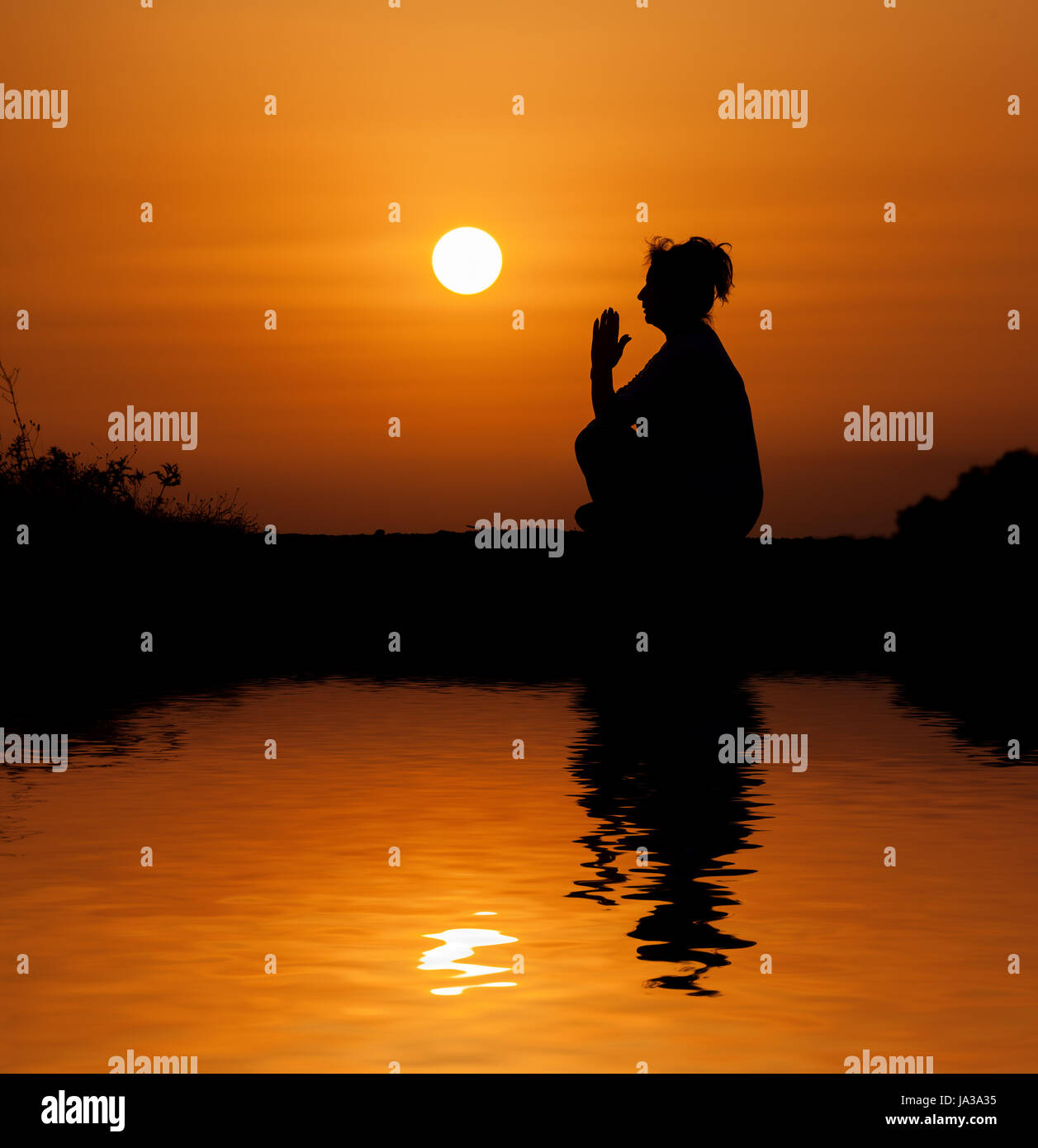 woman, female, sunset, person, black, swarthy, jetblack, deep black ...