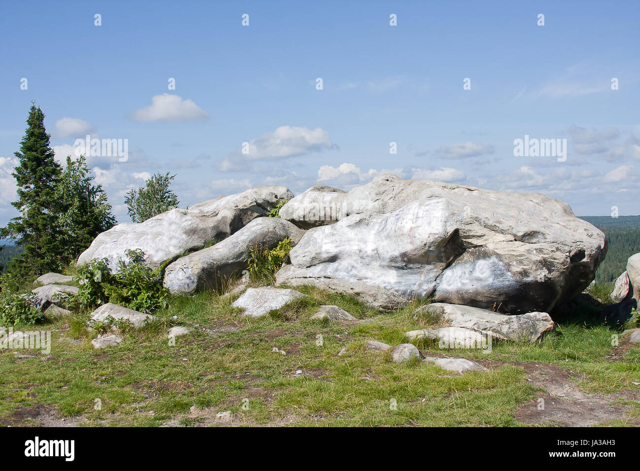 monument of nature white stones Stock Photo - Alamy