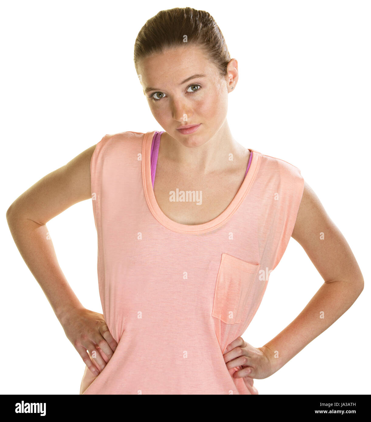 Young woman self confident arrogant attitude hi-res stock photography ...