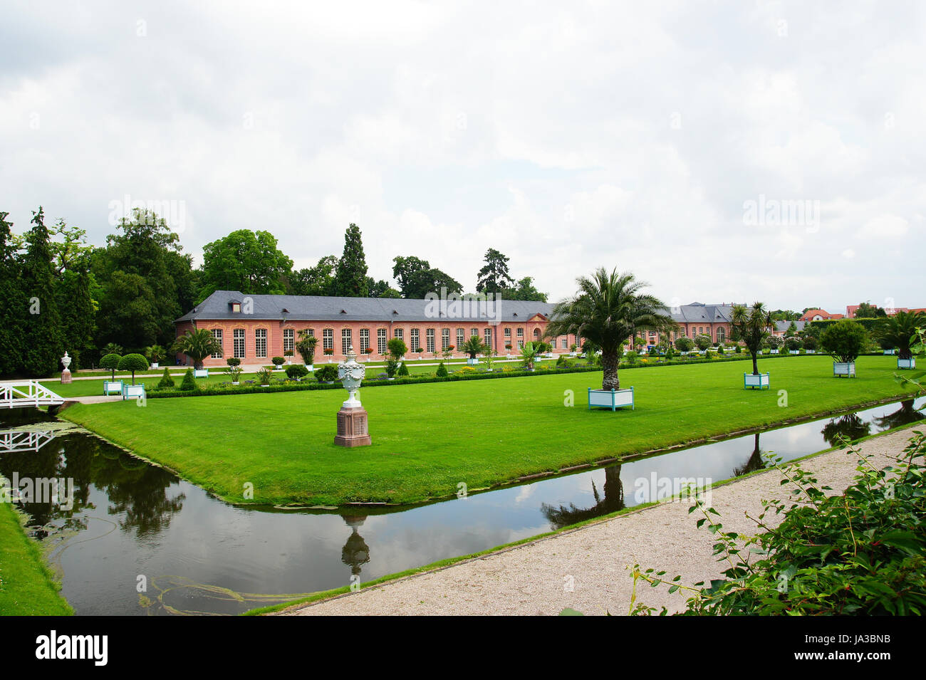 palms, germany, german federal republic, amphora, palmtrees, blue ...