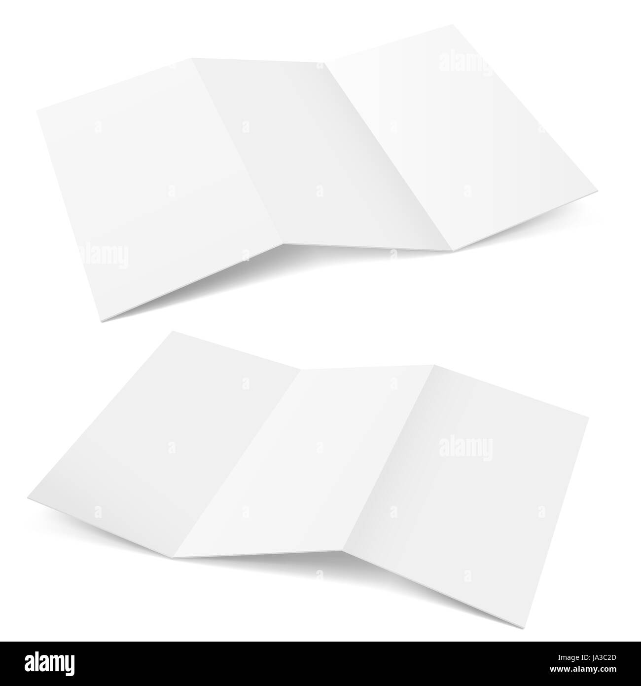 Folded Paper. Illustration on white background for creative design ...