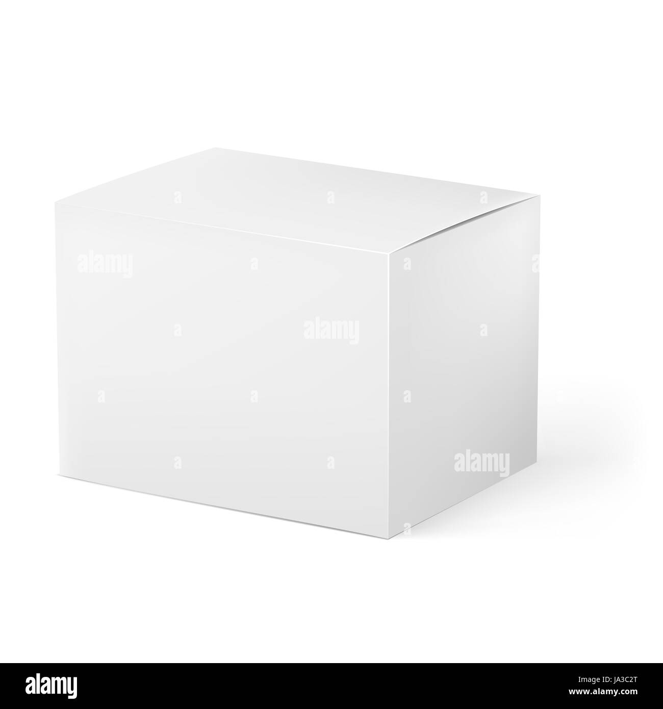 White box. Illustration on white background for design Stock Photo - Alamy