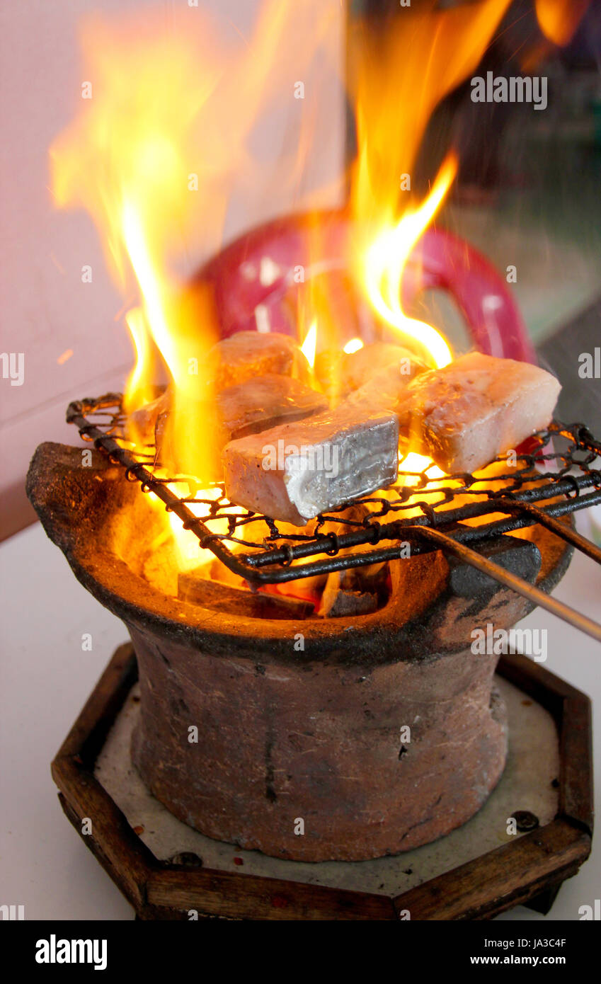 restaurant, food, aliment, angle, fish, dish, meal, fire, grill ...