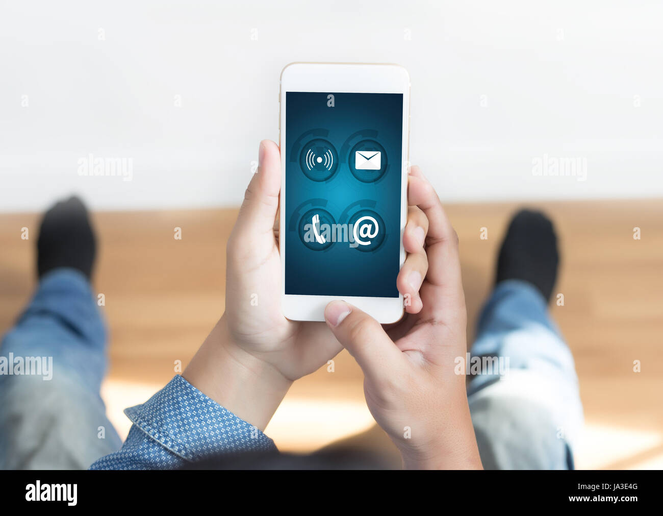 CONTACT US (Customer Support Hotline people CONNECT Stock Photo - Alamy