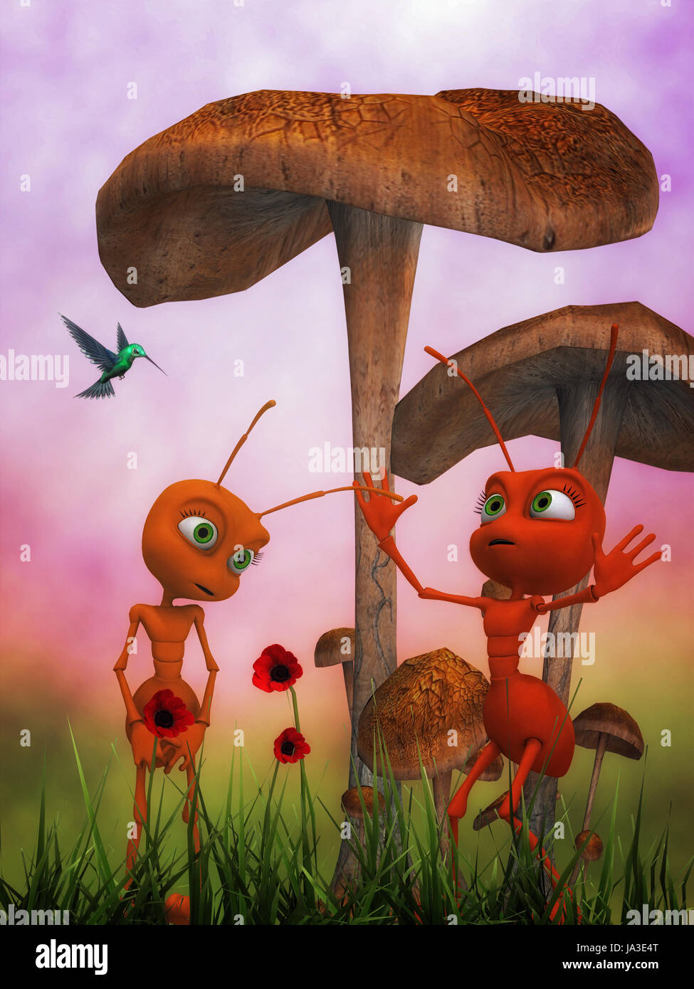 story, fantasy, illustration, fairy tale, ants, conscious of guilt ...