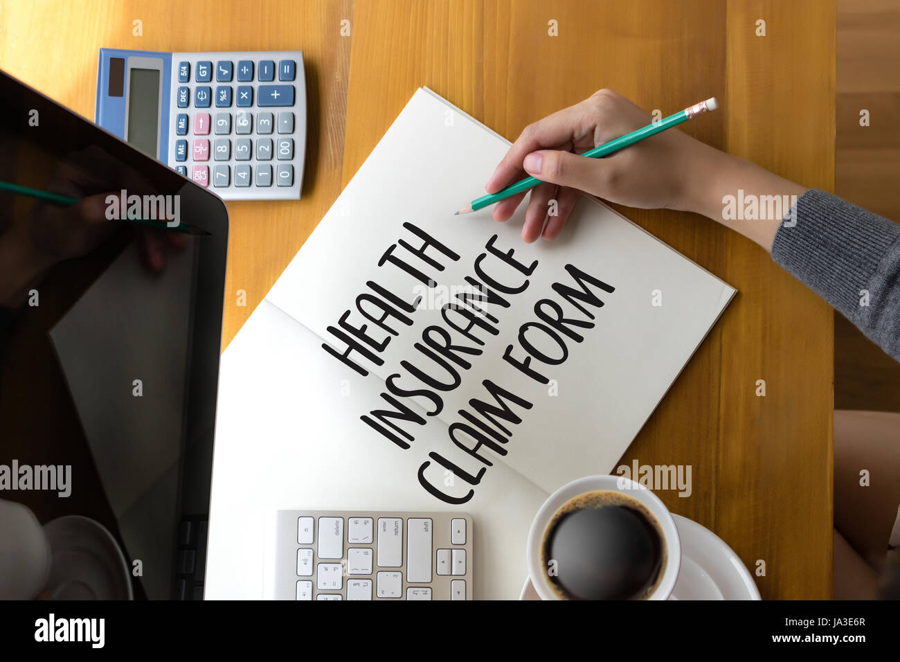 HEALTH INSURANCE CLAIM FORM , Application Concept health care Stock ...