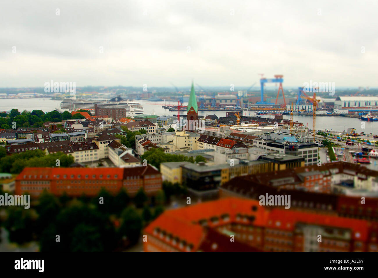 blue, buildings, city, town, green, capital, style of construction ...