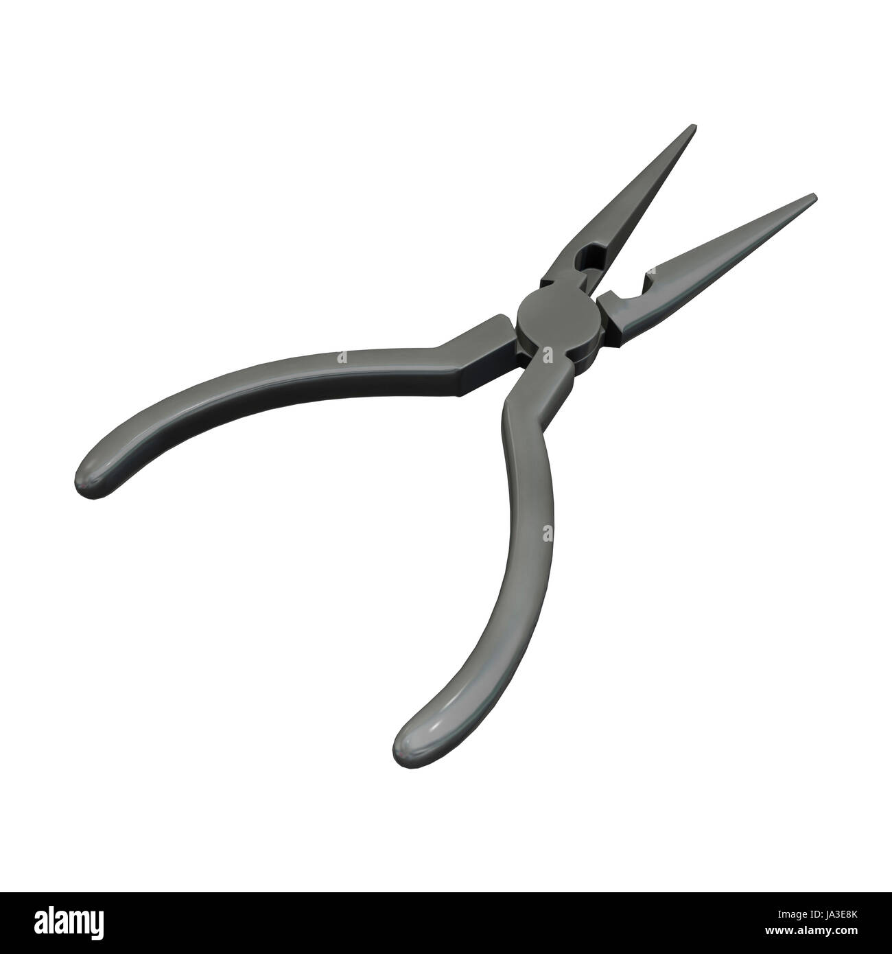 3D digital render of a pliers tool isolated on white background Stock ...