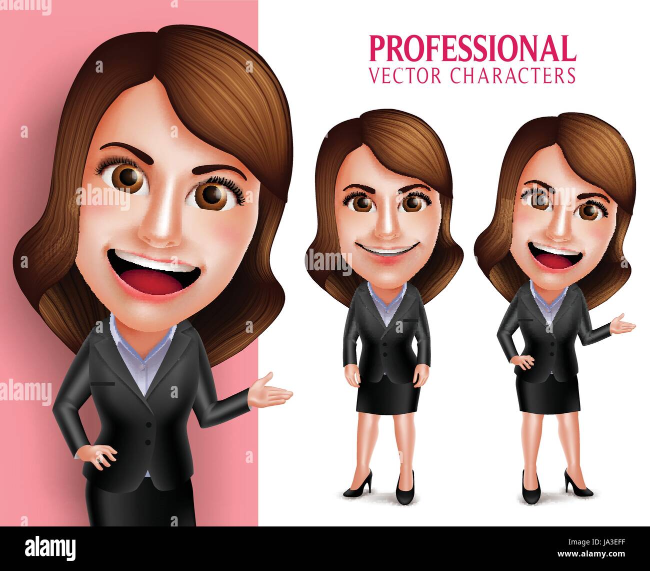 Black female smiling showing Stock Vector Images - Alamy
