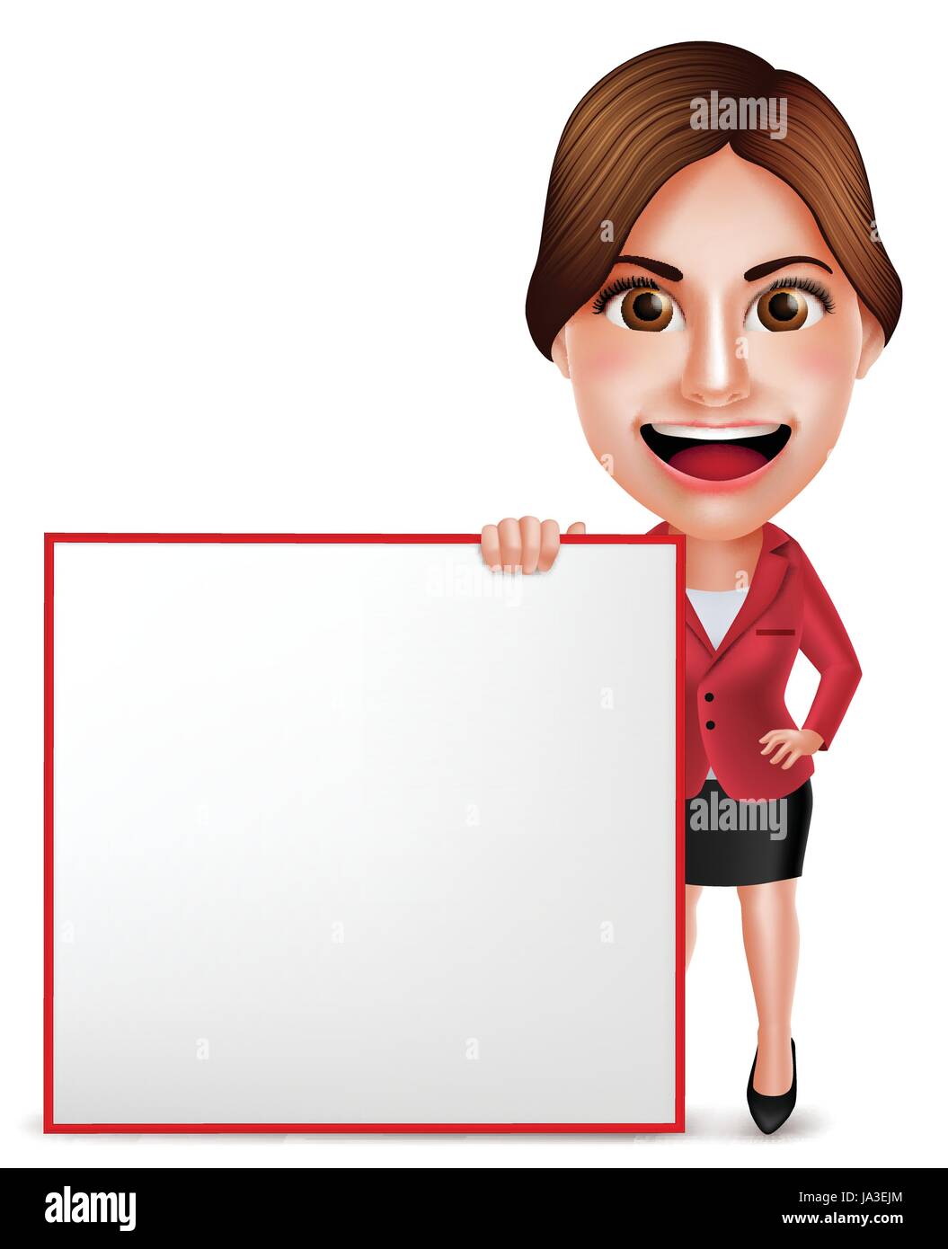 Good looking female in Stock Vector Images - Alamy