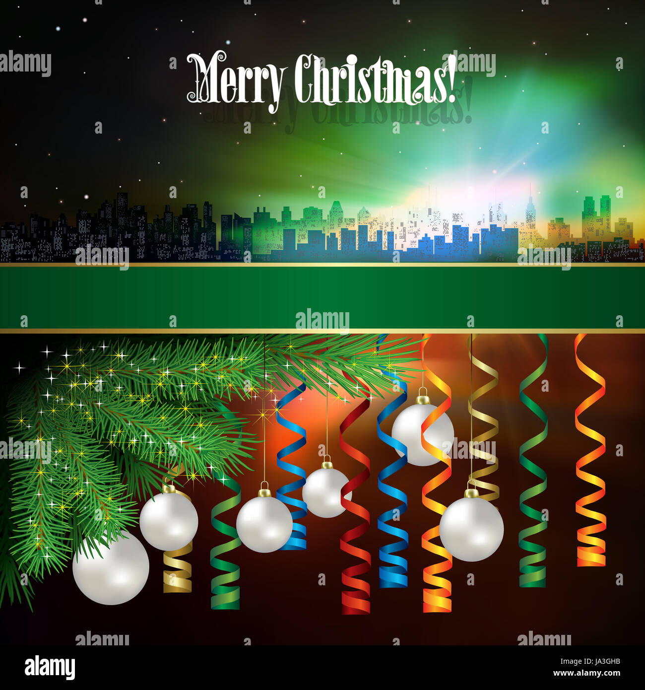 tree, night, nighttime, skyline, decoration, christmas, snowflake, ball ...