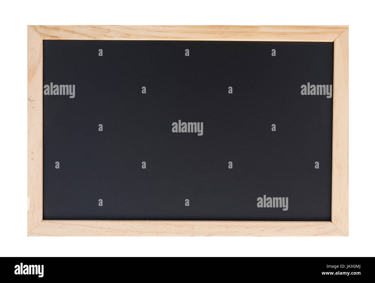A blank school black board on white background Stock Photo - Alamy