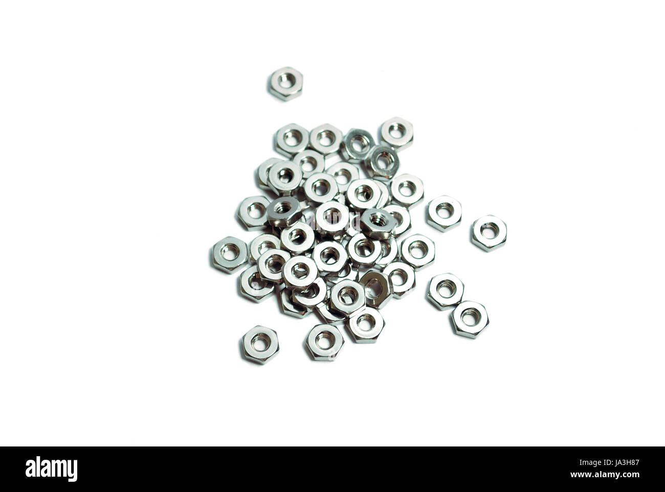 A group of fasteners isolated on white background Stock Photo - Alamy