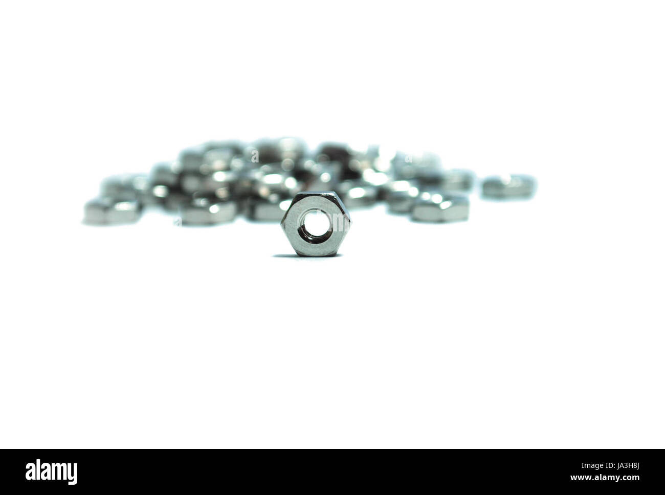 A group of fasteners isolated on white background Stock Photo - Alamy