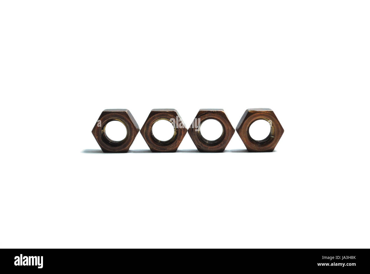 A group of fasteners isolated on white background Stock Photo - Alamy