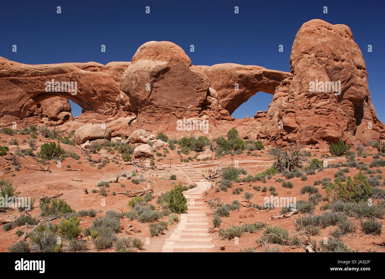 windows section,arches national park,utah Stock Photo - Alamy