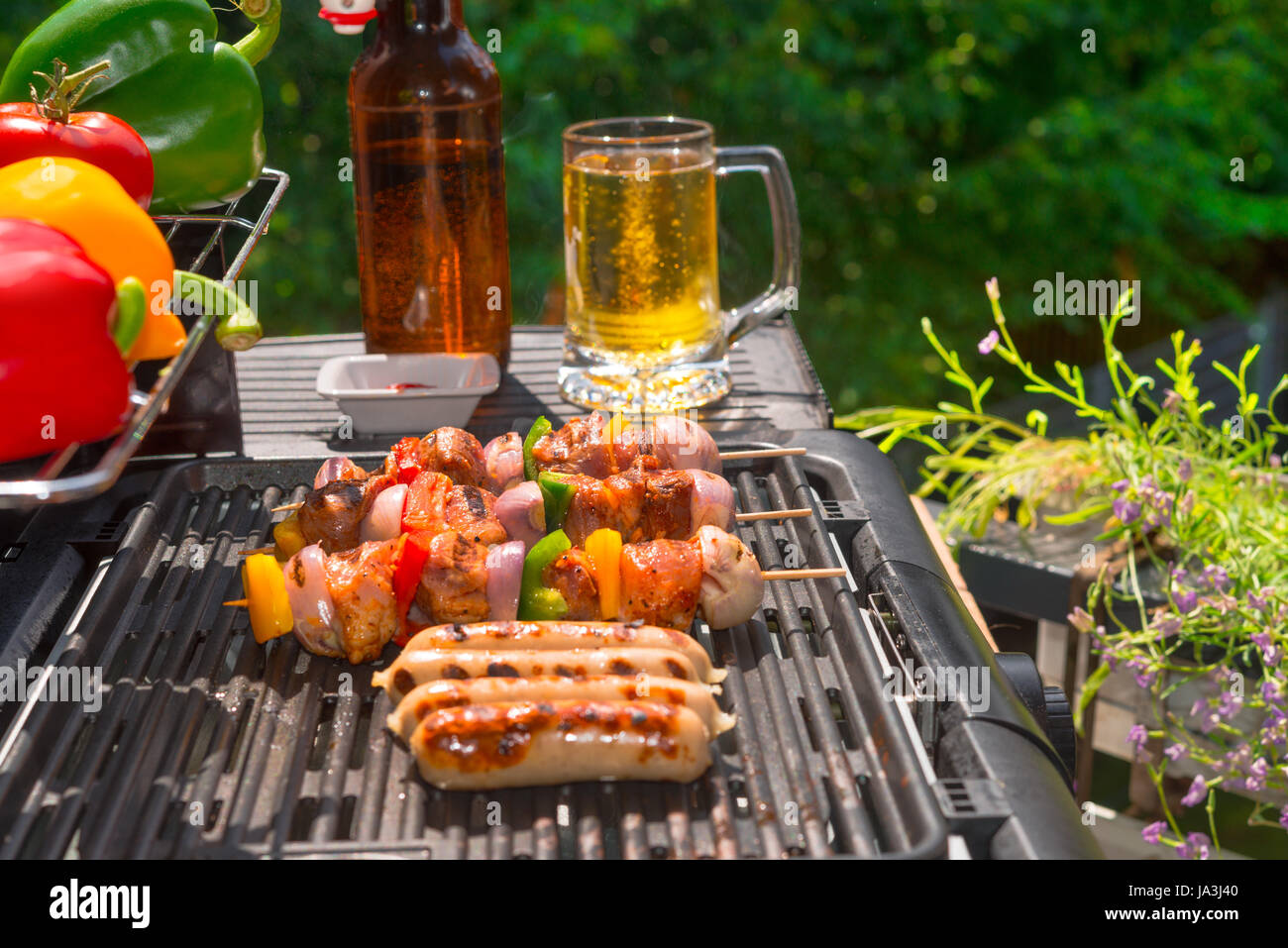 bird, birds, grill, barbecue, barbeque, skewer, bbq, bar-b-q, garden ...