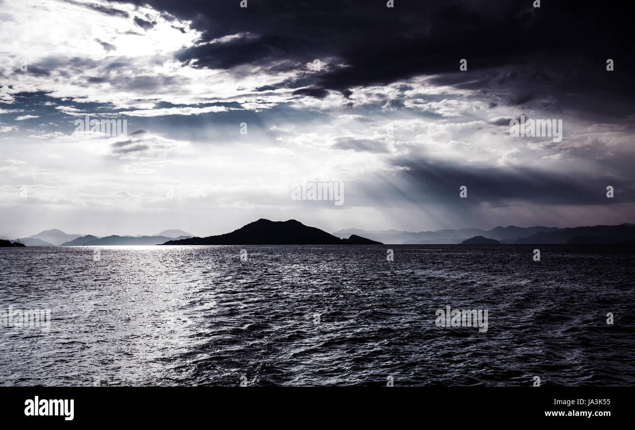 beautiful, beauteously, nice, night, nighttime, dramatic, island ...