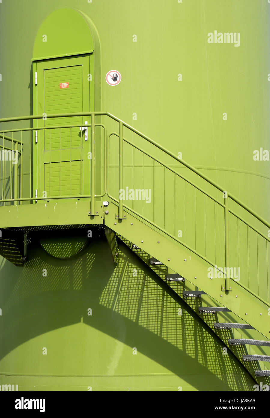 a door on the tower of a wind turbine Stock Photo - Alamy