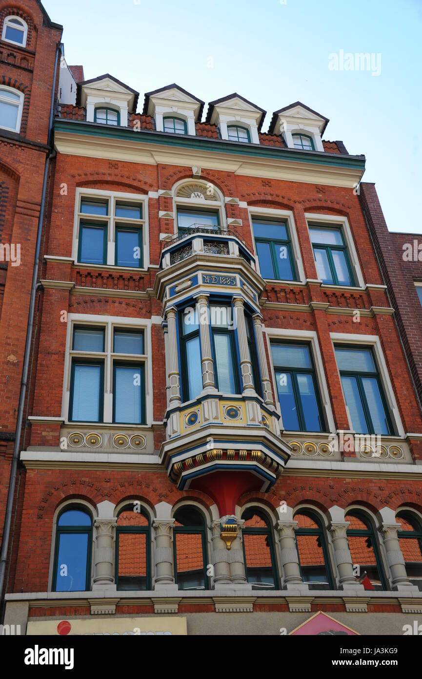 blue, church, window, porthole, dormer window, pane, facade, hanover ...