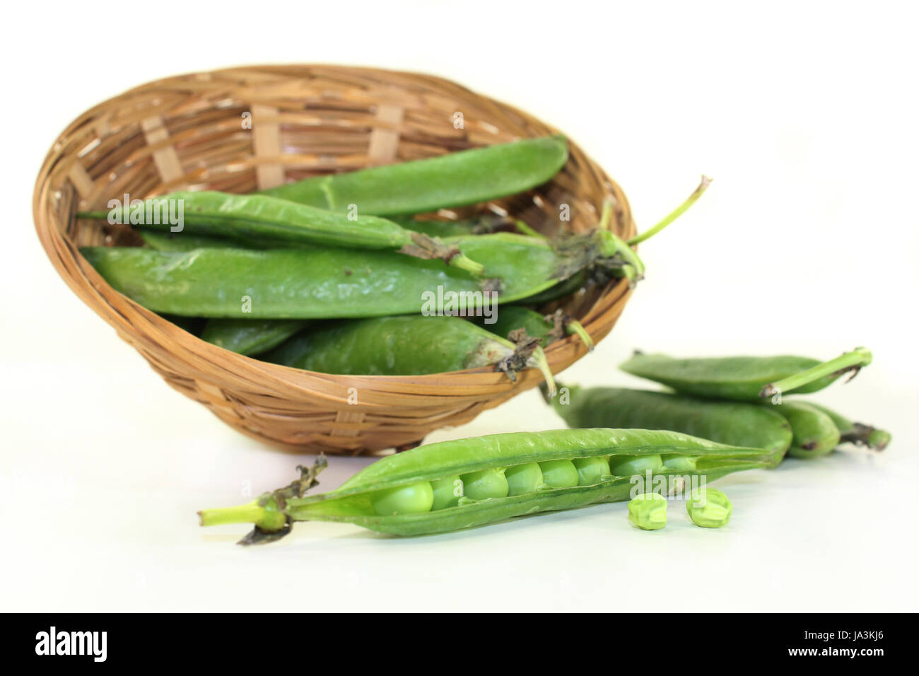 vegetable, peas, pod, leguminous plants, fresh, green, blank, european ...