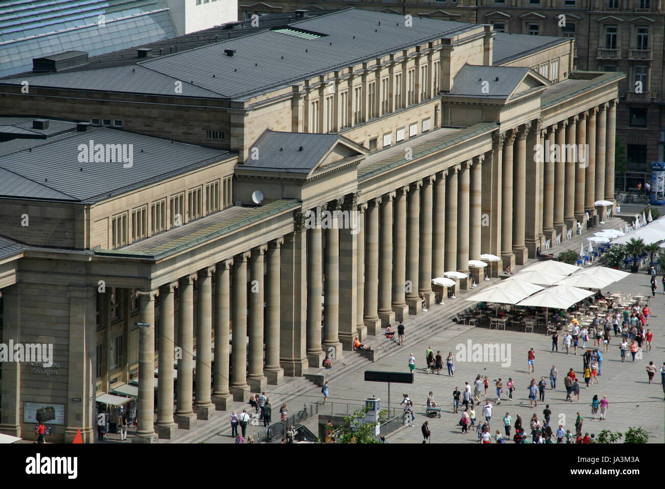 stuttgart, columns, stuttgart, provincial capital, colonnade ...