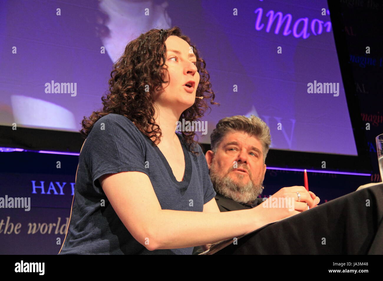 Carrie Quinlan and Andre Vincent, Early Edition, Hay Festival 2017, Hay ...