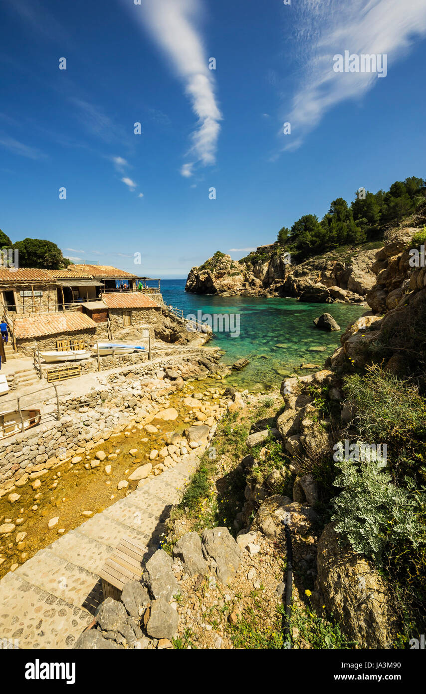 the bay of deia in majorca Stock Photo - Alamy