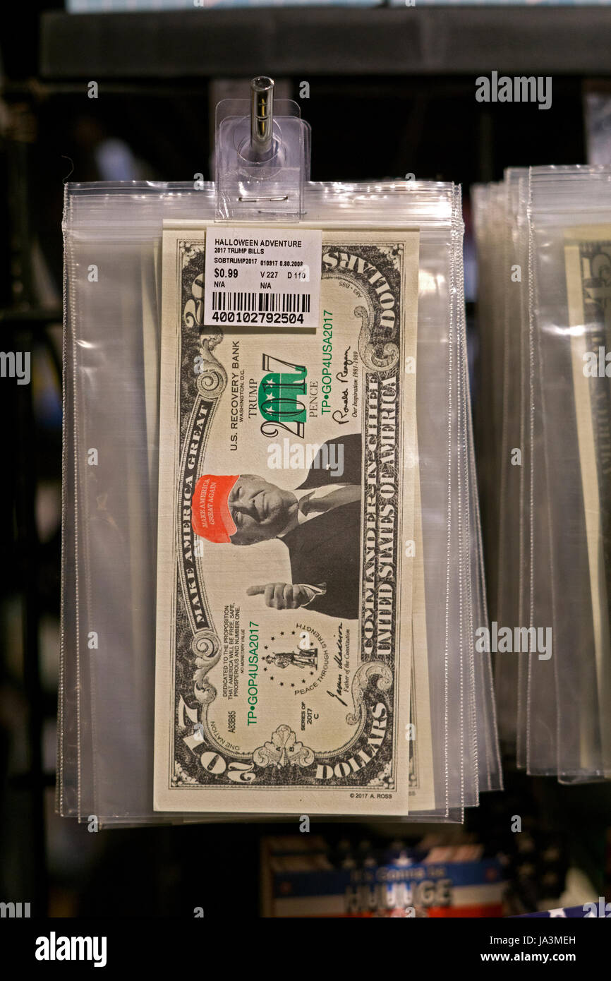 Fake money with photos of President Donald Trump for sale at the ...