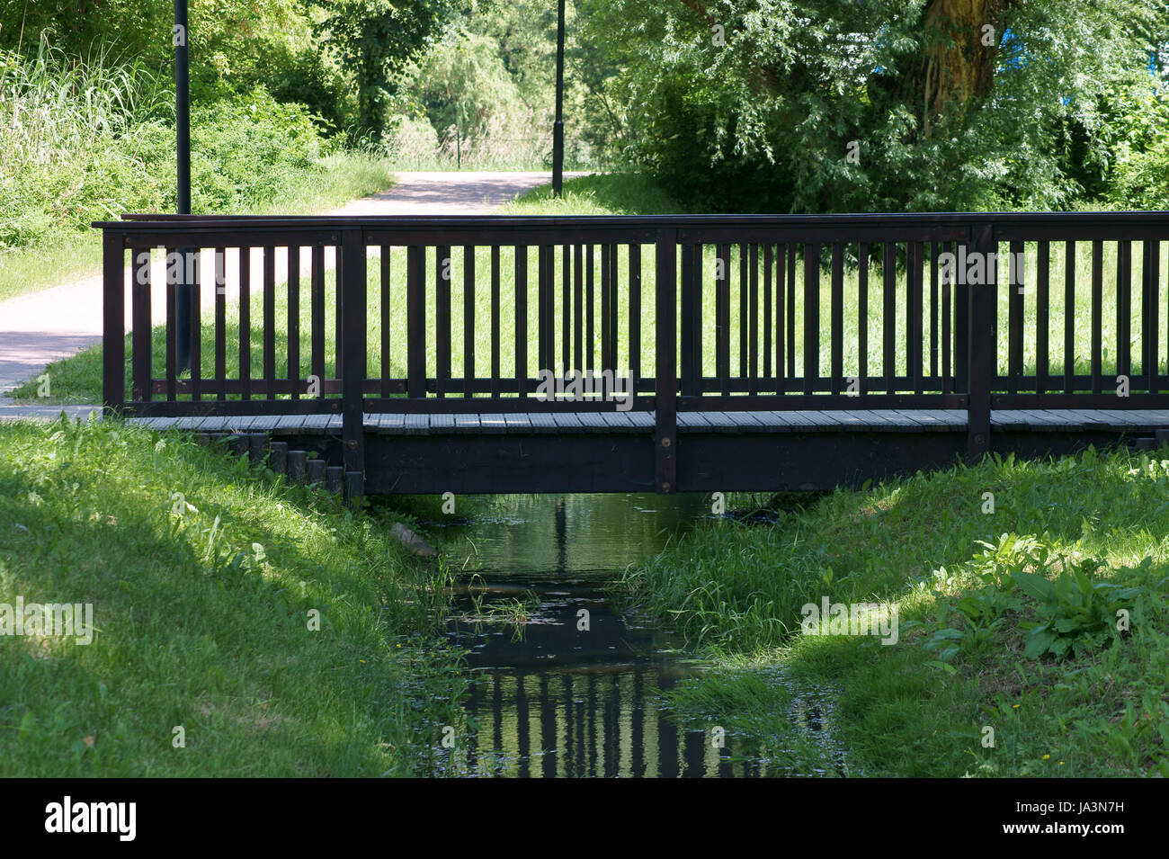 park, bridge, style of construction, architecture, architectural style ...