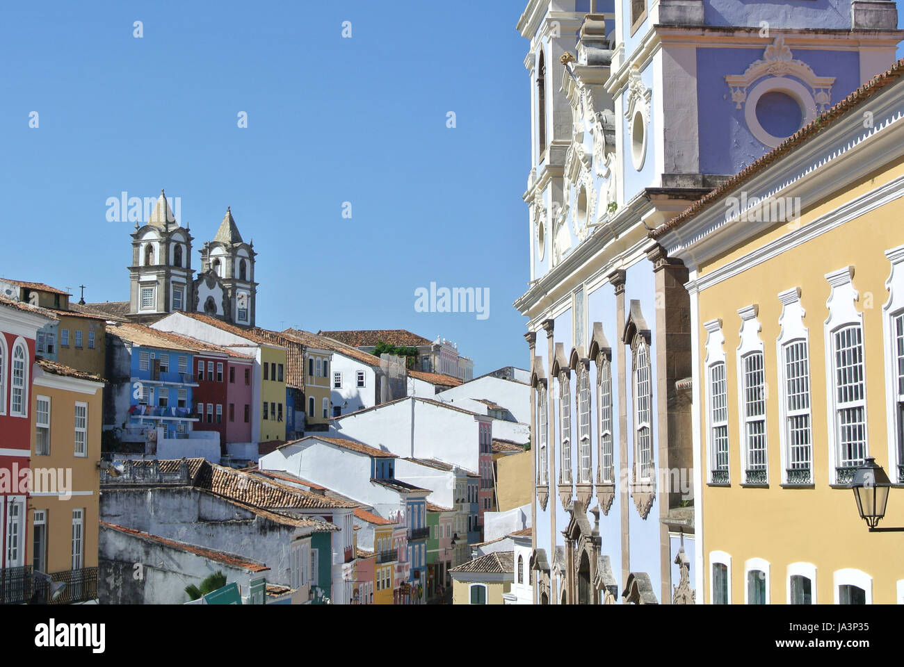 church, brazil, south america, houses, church, coloured, colourful ...