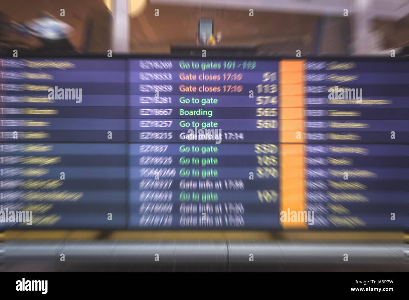 airport information board - arrival and departure display Stock Photo ...